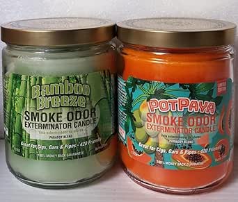 Amazon.com: Smoke Odor Exterminator 13 oz Jar Candles Assortment Two ...