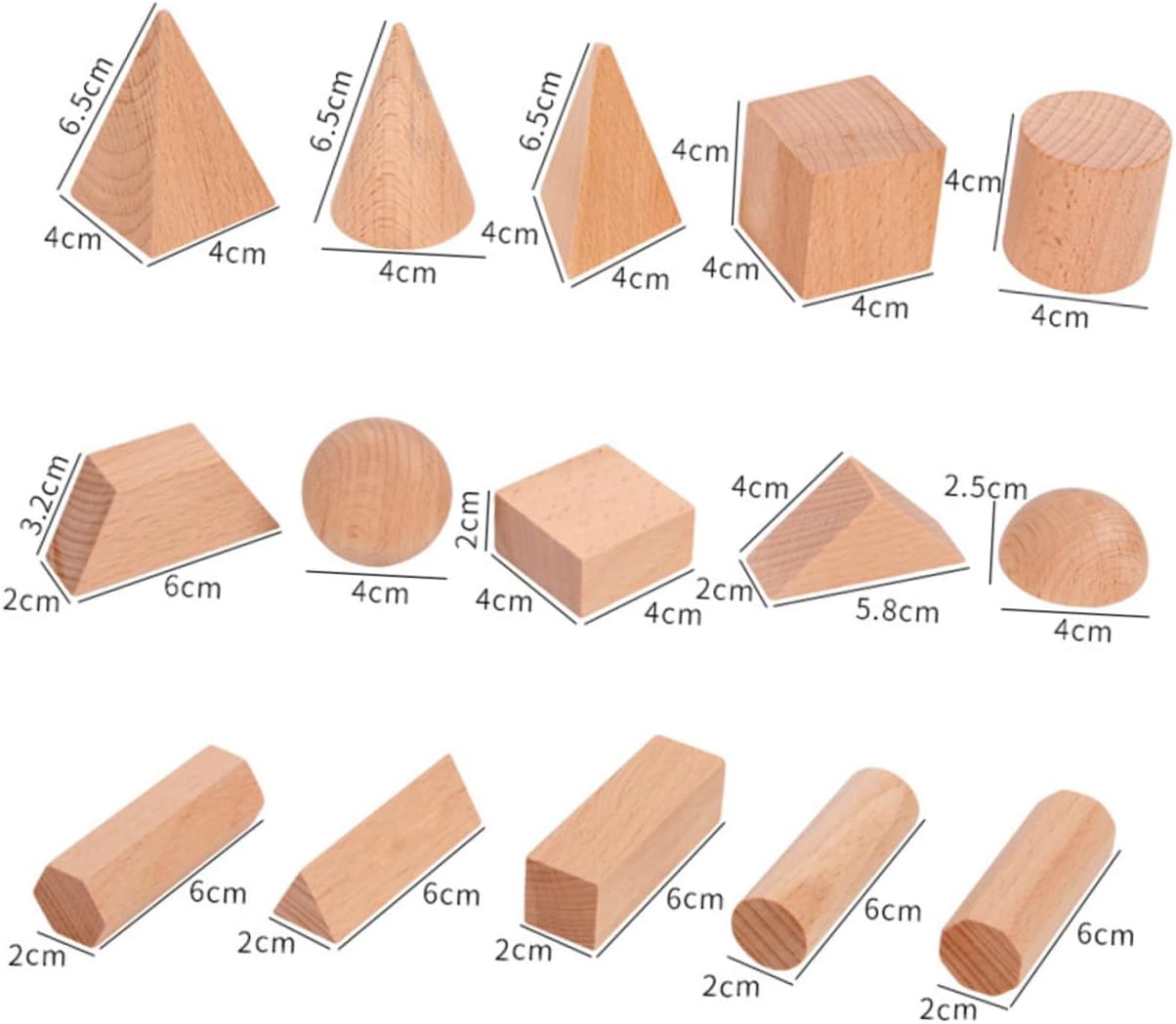 EXCEART 15pcs Stacker Stacking Game Wood Blocks Stacking Game Blocks ...