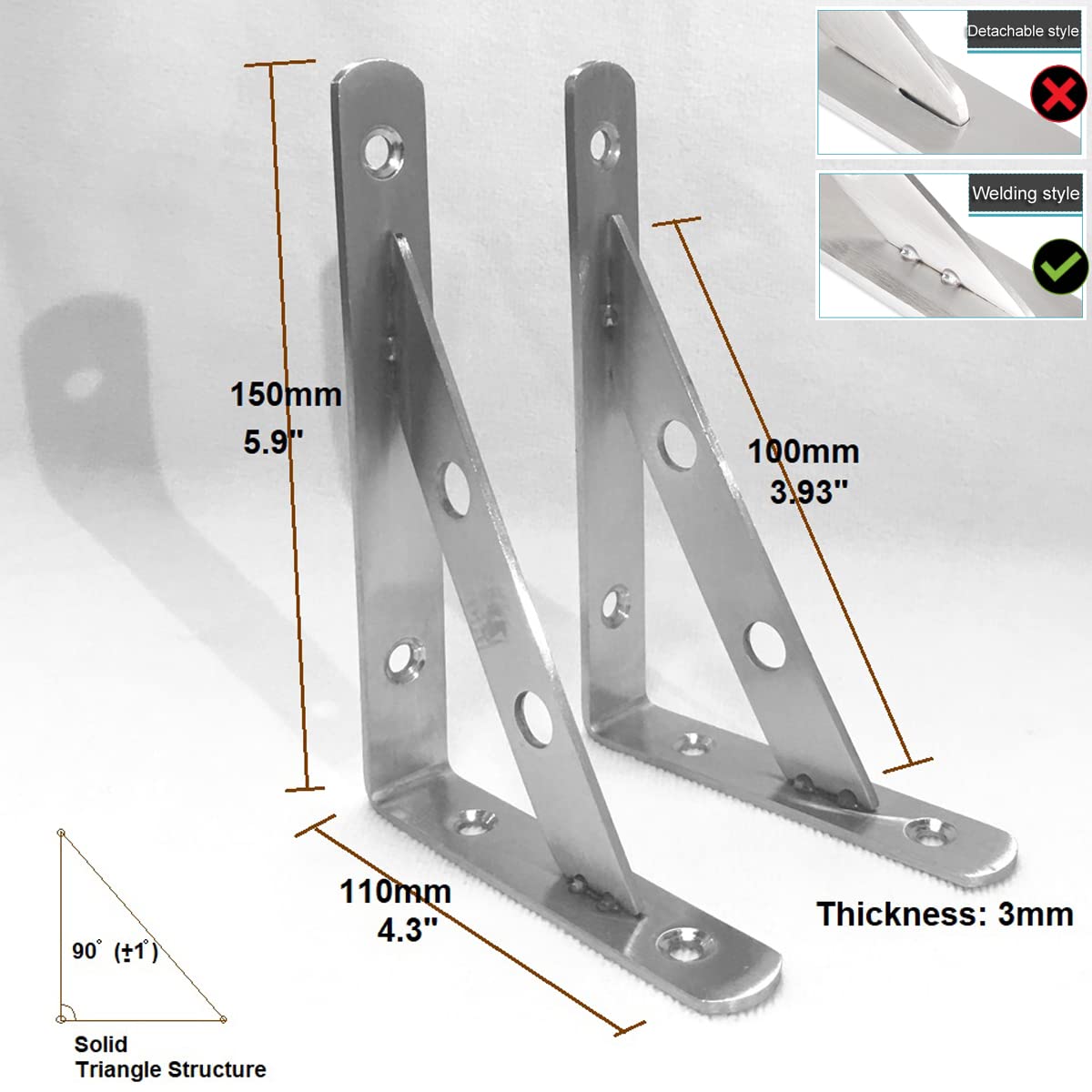 Welded Metal Shelf Brackets Metal Welding Bracket Decorative Shelf