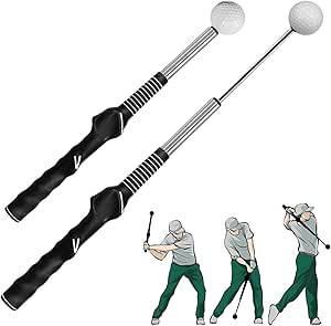 CLIUNT Retractable Golf Training Aid, Golf Swing Trainer, Portable Golf ...