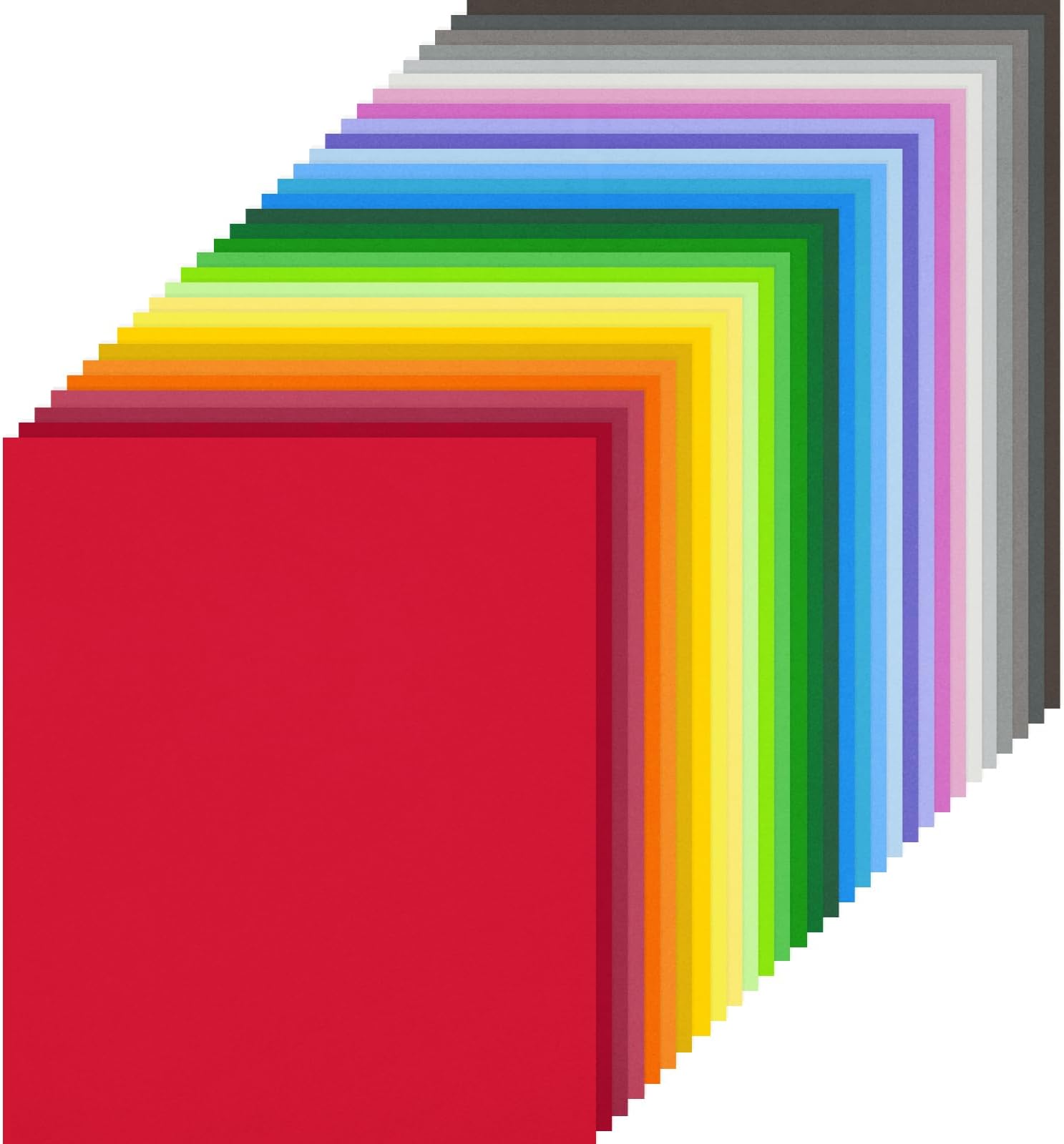 Amazon.com : MCPINKY 100 Sheets Colored Cardstock, Includes 40 Sheets ...