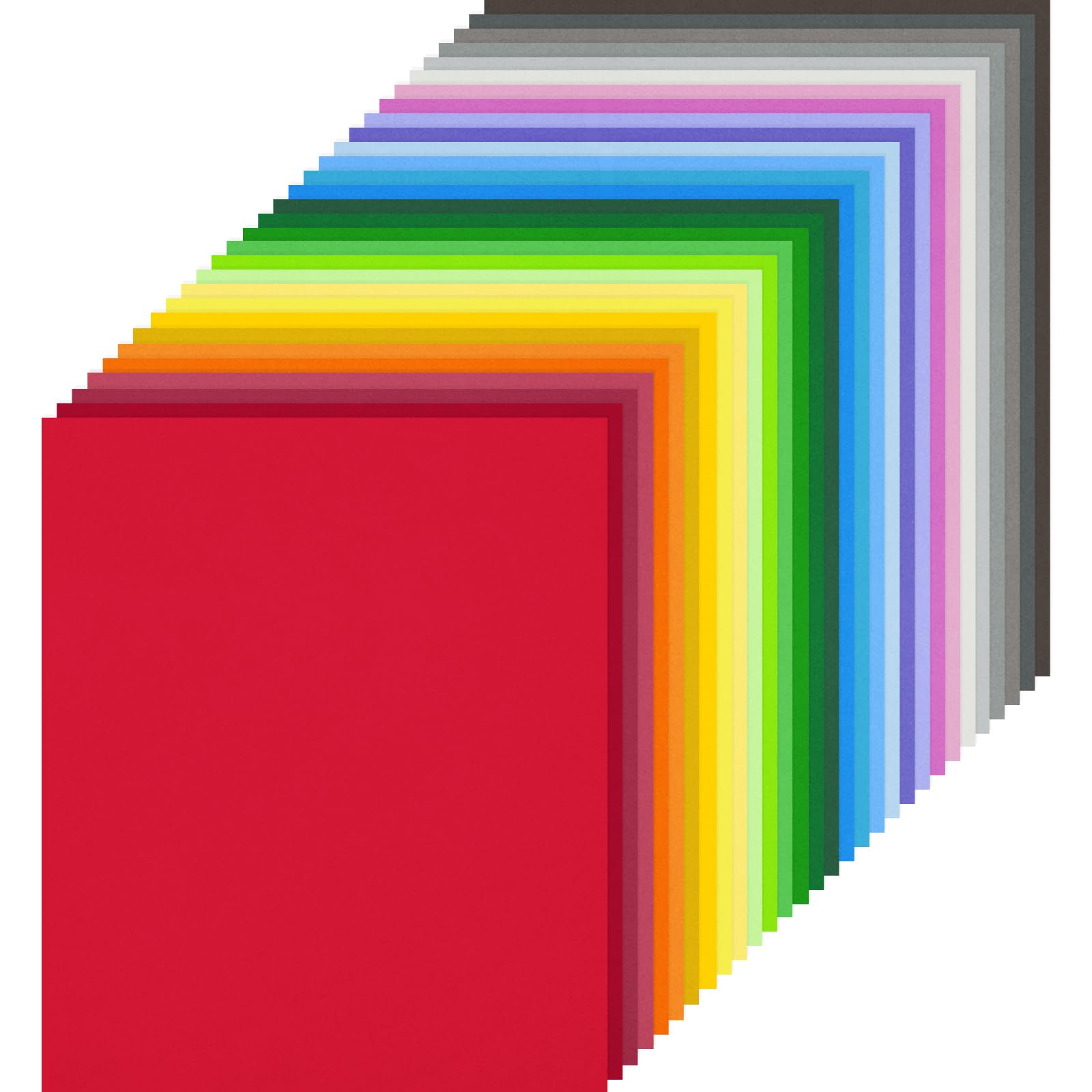 Amazon.com : MCPINKY 100 Sheets Colored Cardstock, Includes 40 Sheets ...