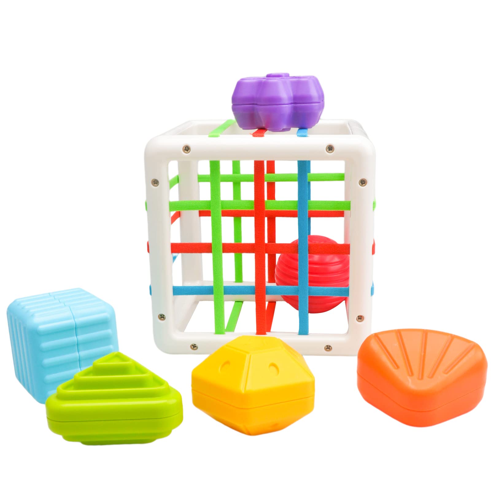 Buy Baby Shape Sorting Toy Shape Sorting Box Sensory Sorting Bin with ...