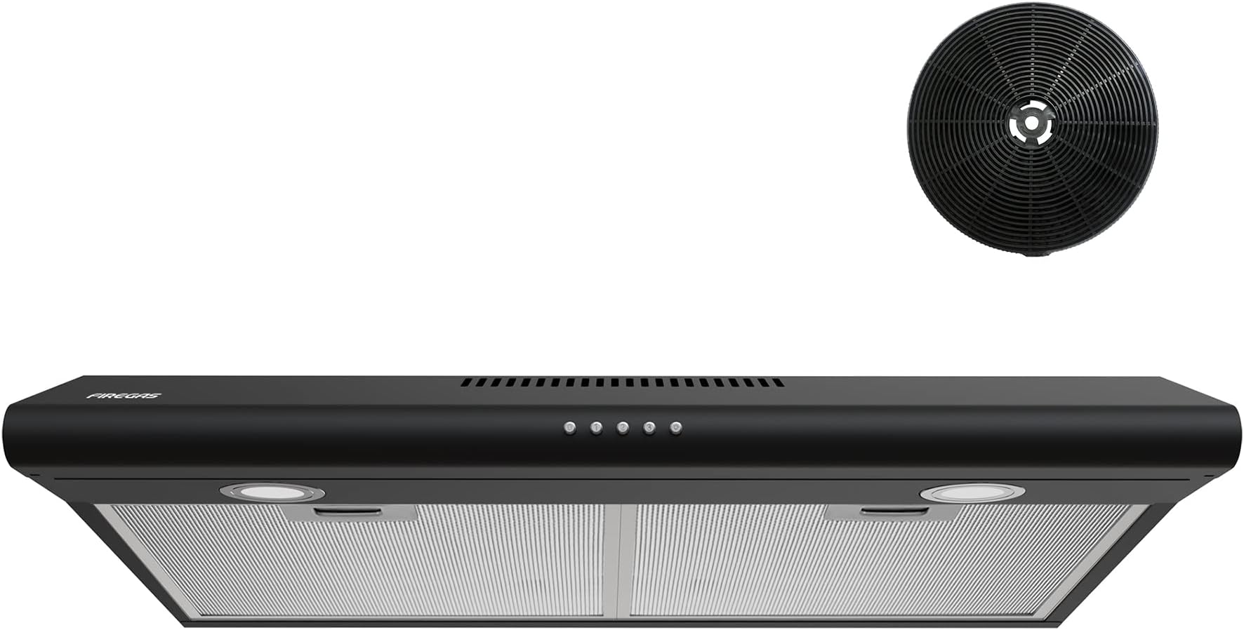 Amazon.com: FIREGAS Black Under Cabinet Range Hood 30 inch, Slim ...