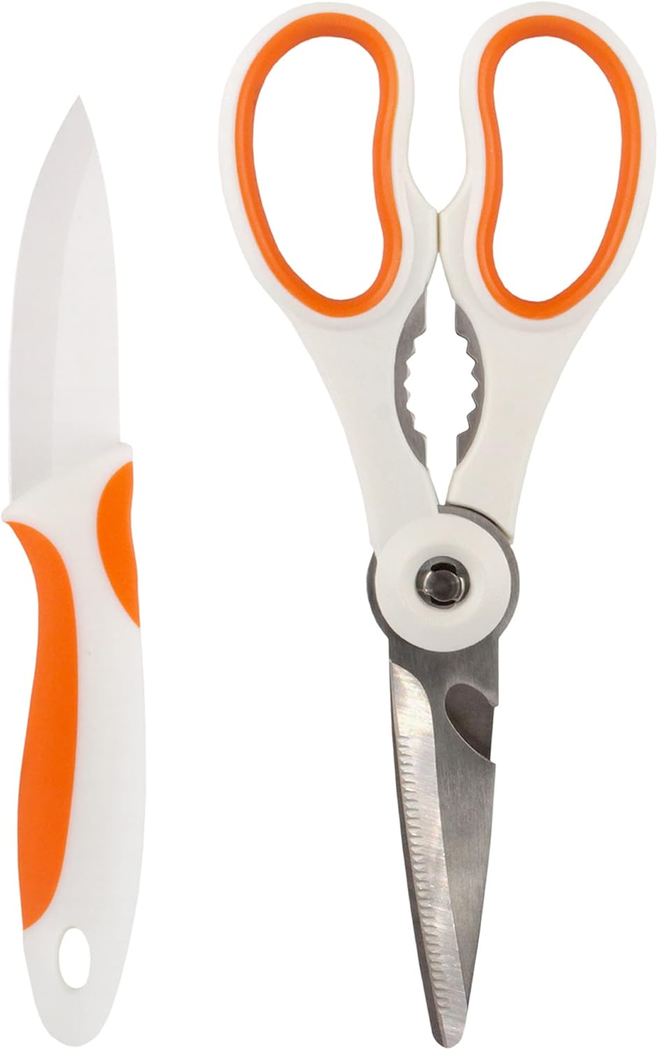 Amazon.com: Premium 4-in-1 Kitchen Shears with Paring Knife Set - 1 Set ...