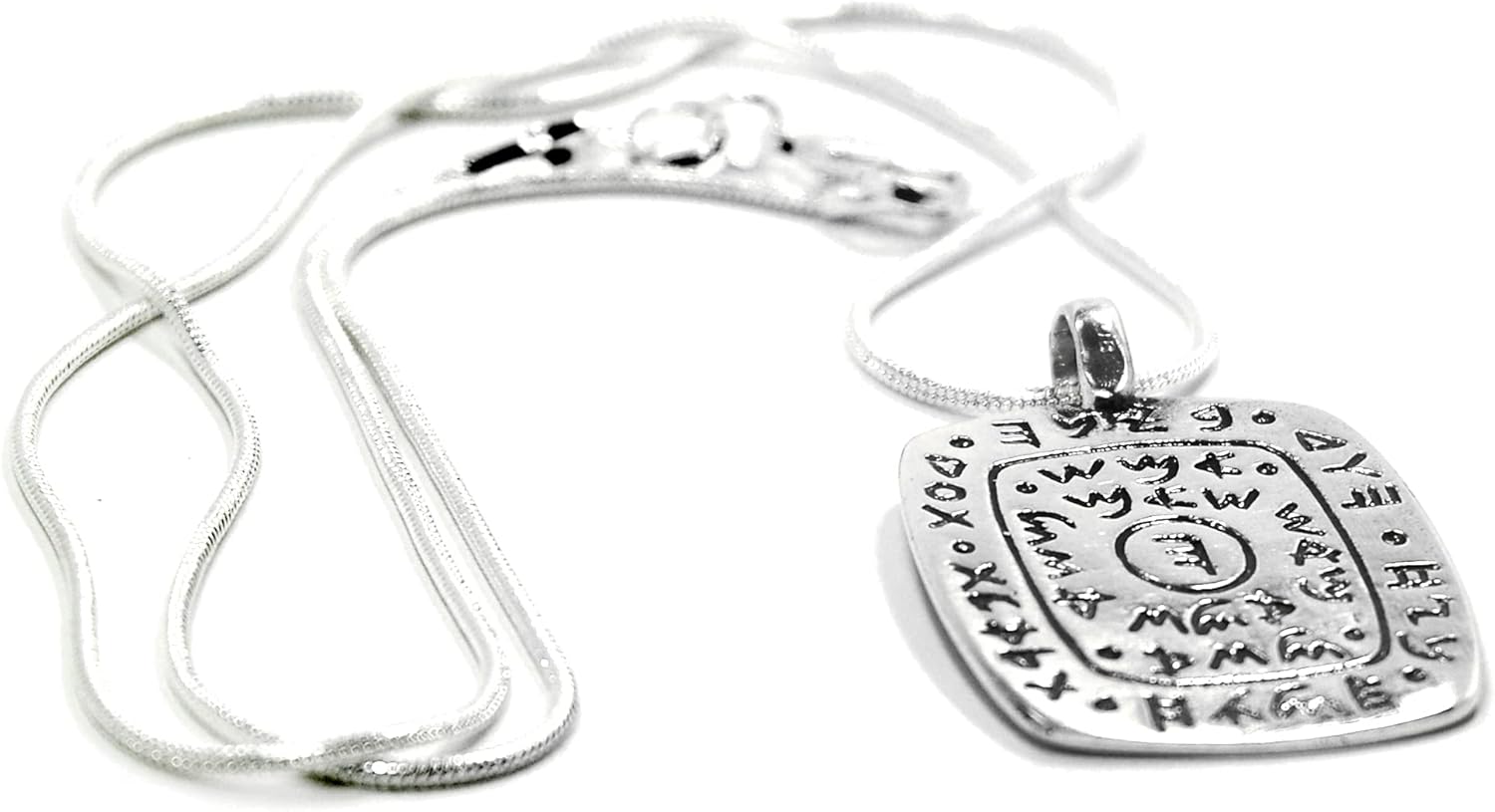 Amazon.com: Spiritual Protection Necklace Good Luck Charm in 925 ...