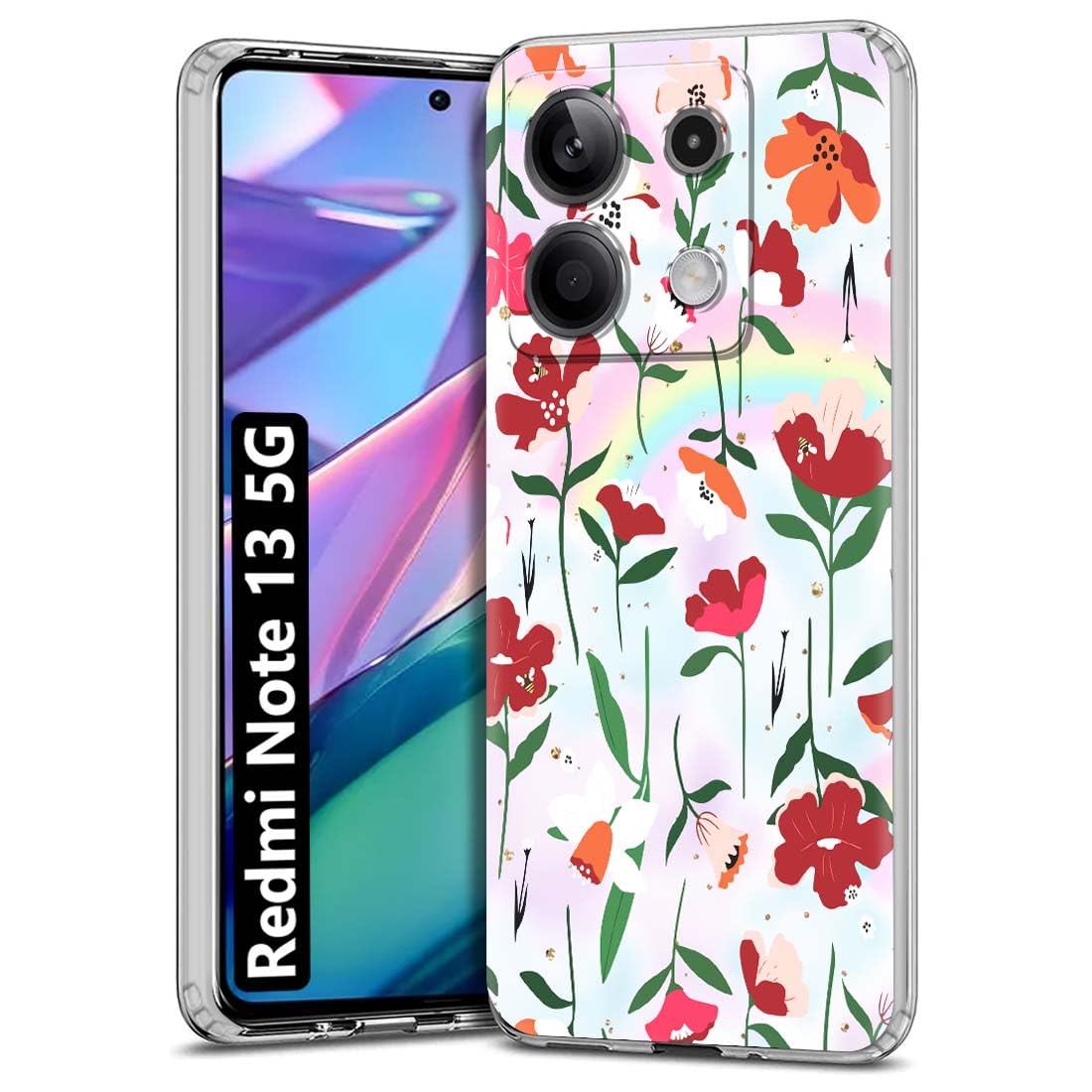 Nainz Designer Printed Soft Silicone Back Case Cover for Redmi Note 13 ...