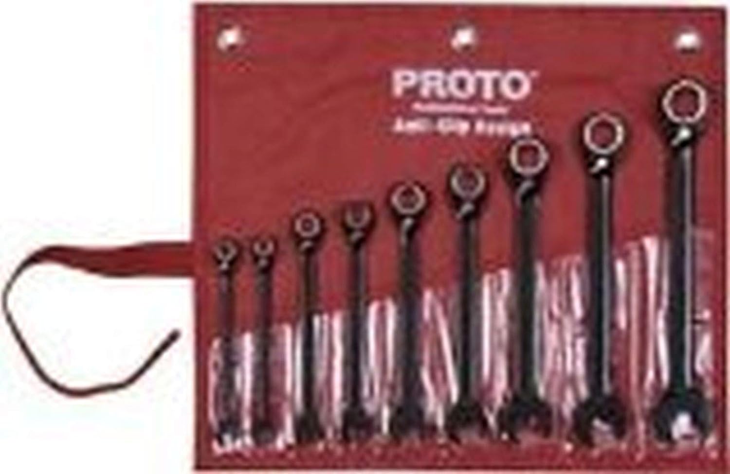 9 pc BLK Chrome Reversible Combo Ratchet Wrench Set - Spline - Proto ...