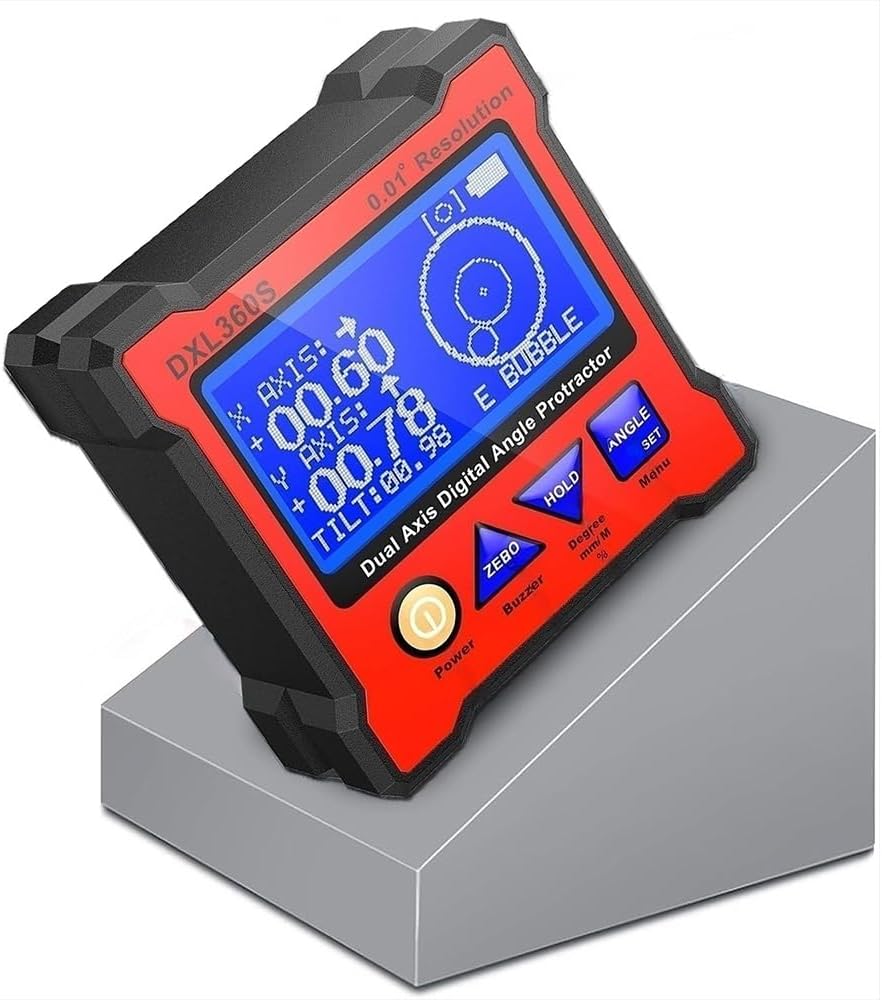 Digital Protractor DXL360S GYRO + Digital Angle Finder, Gravity 2 in 1 ...