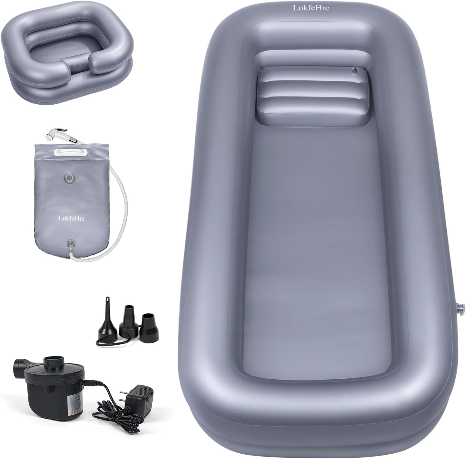 Amazon.com: Medical Inflatable Bathtub,Shower Bath Basin Kit, PVC ...