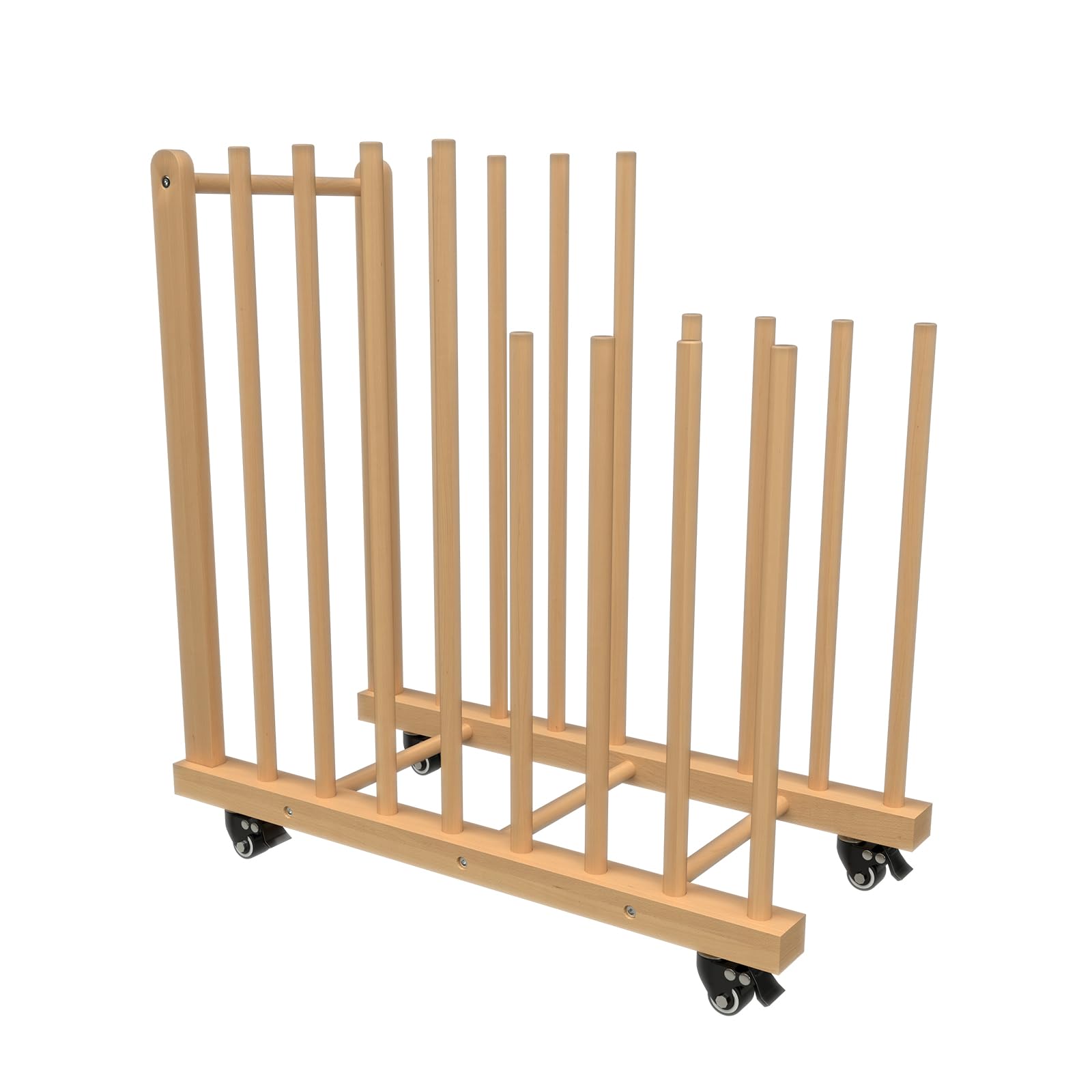 Amazon.com: LEJITEKK Art Storage Rack with Handle&Caster Wheels,Wooden ...