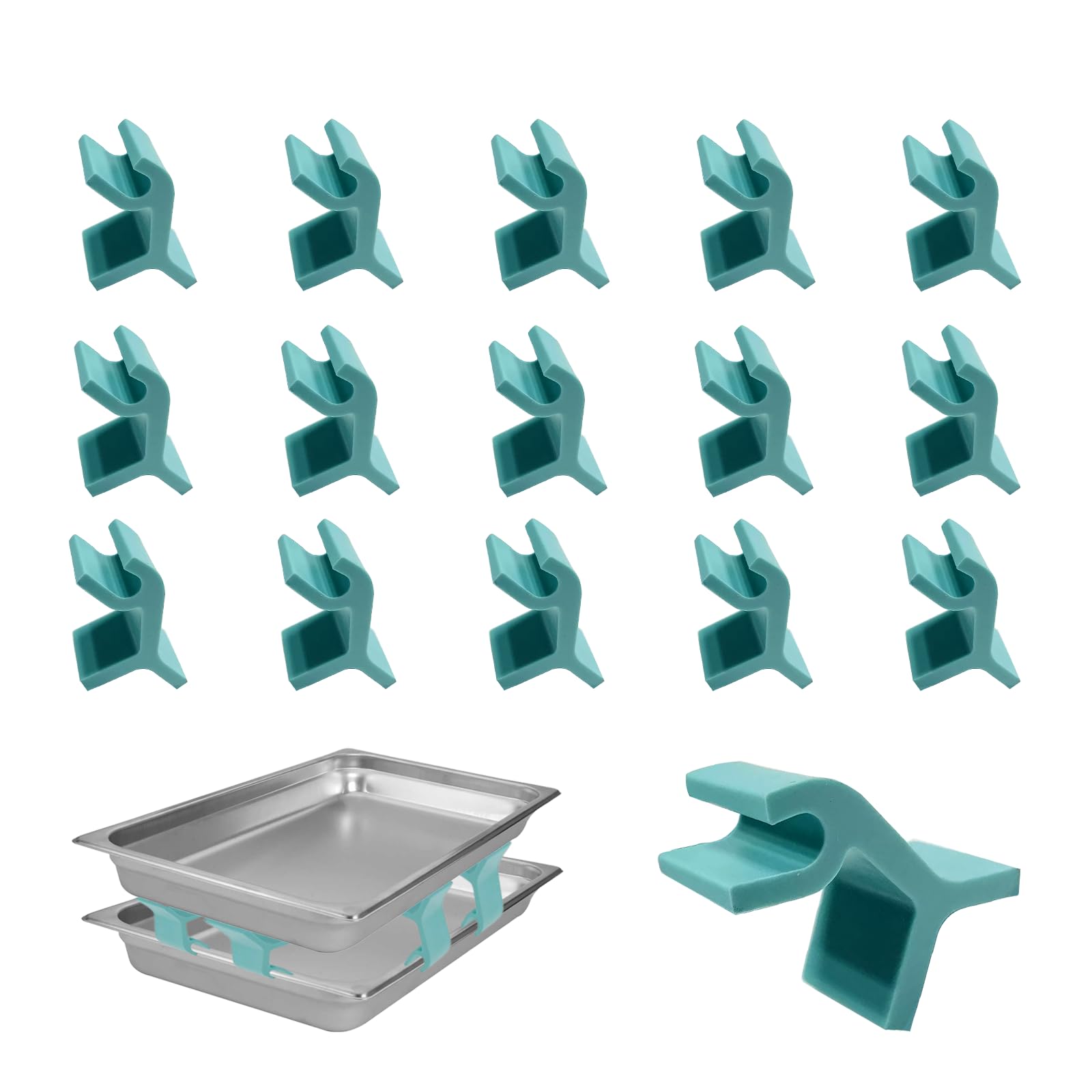 Amazon.com: Xanadued 16 Pack Baking Sheet Stackers, Space-Saving Tray ...