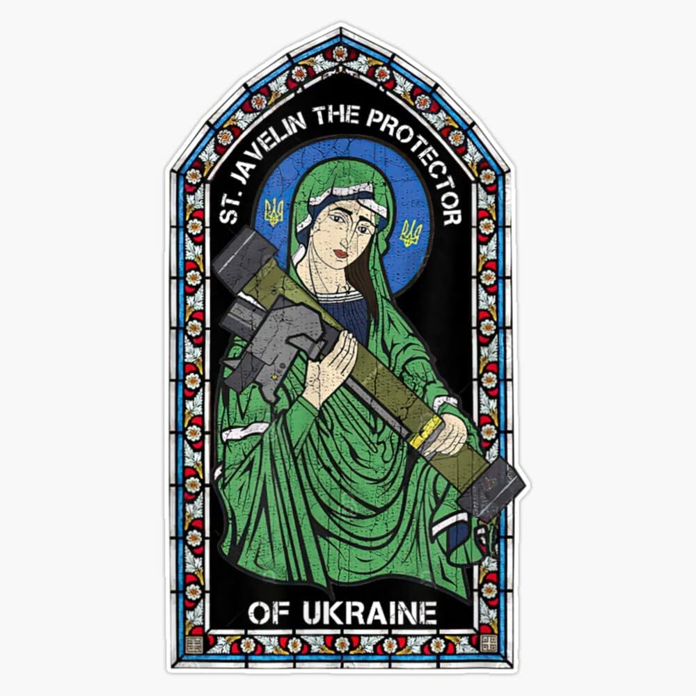 Amazon.com - St. Javelin The Protector of Ukraine St Stand with Ukraine ...