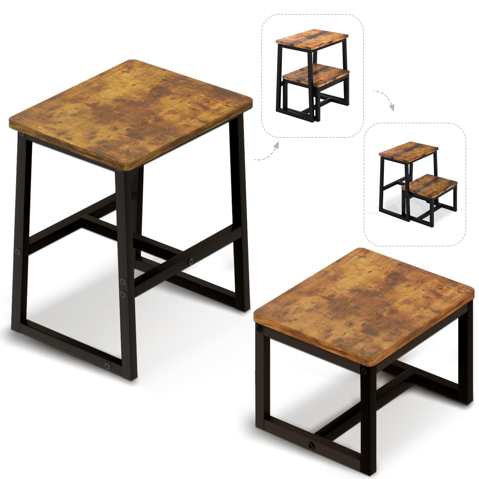 Amazon.com: iTsst Step Stool for Adult,3 in1 Heavy Duty Sturdy Two Step ...