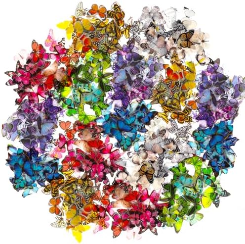 Amazon.com: Butterfly Stickers Set 160 pcs - Scrapbook Stickers ...