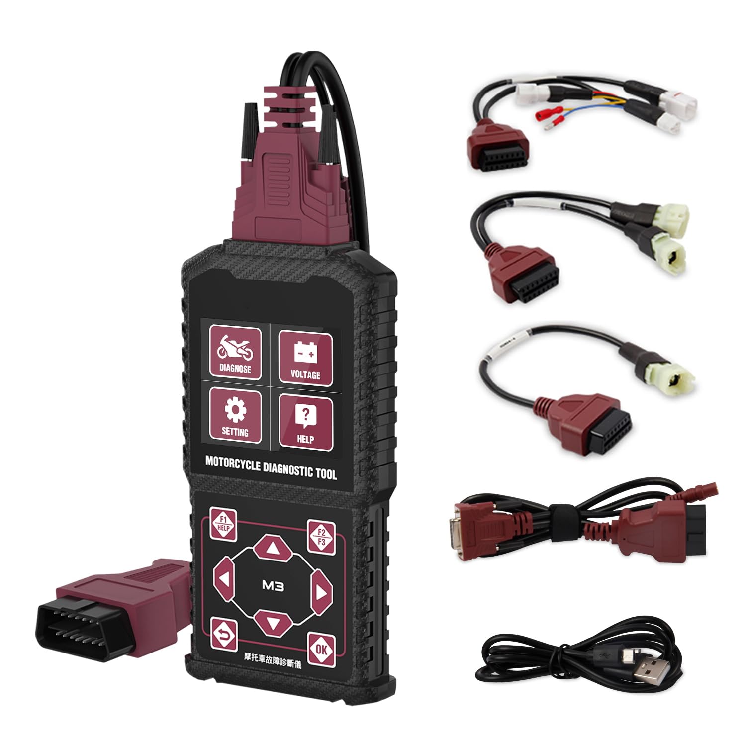 Amazon.com: LUTIFIX M3-A Motorcycle Diagnostic Motorcycle Code Reader ...