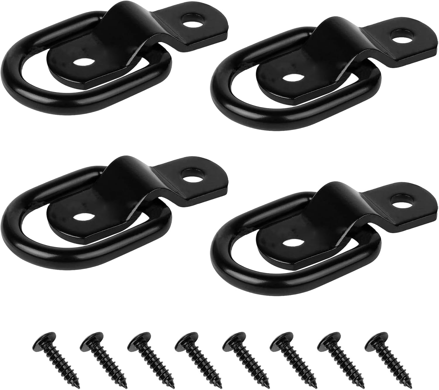 Amazon.com: Jawmoy 4 PCS D Rings Tie Down Anchors Hooks, 1/4" Heavy Duty Stainless Steel Trailer ...