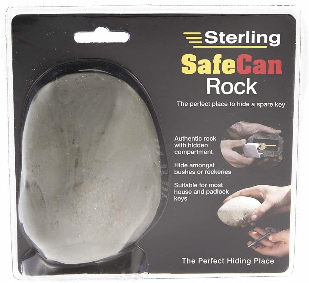 (Quantity: 1-Pack) Outdoor Garden Security Stone Rock Safe Door Hide ...