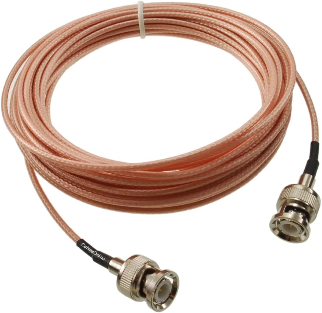 Amazon.com: CablesOnline, 25ft. BNC Male to BNC Male RG316 Coax Low Loss Cable, RF-BC125 ...