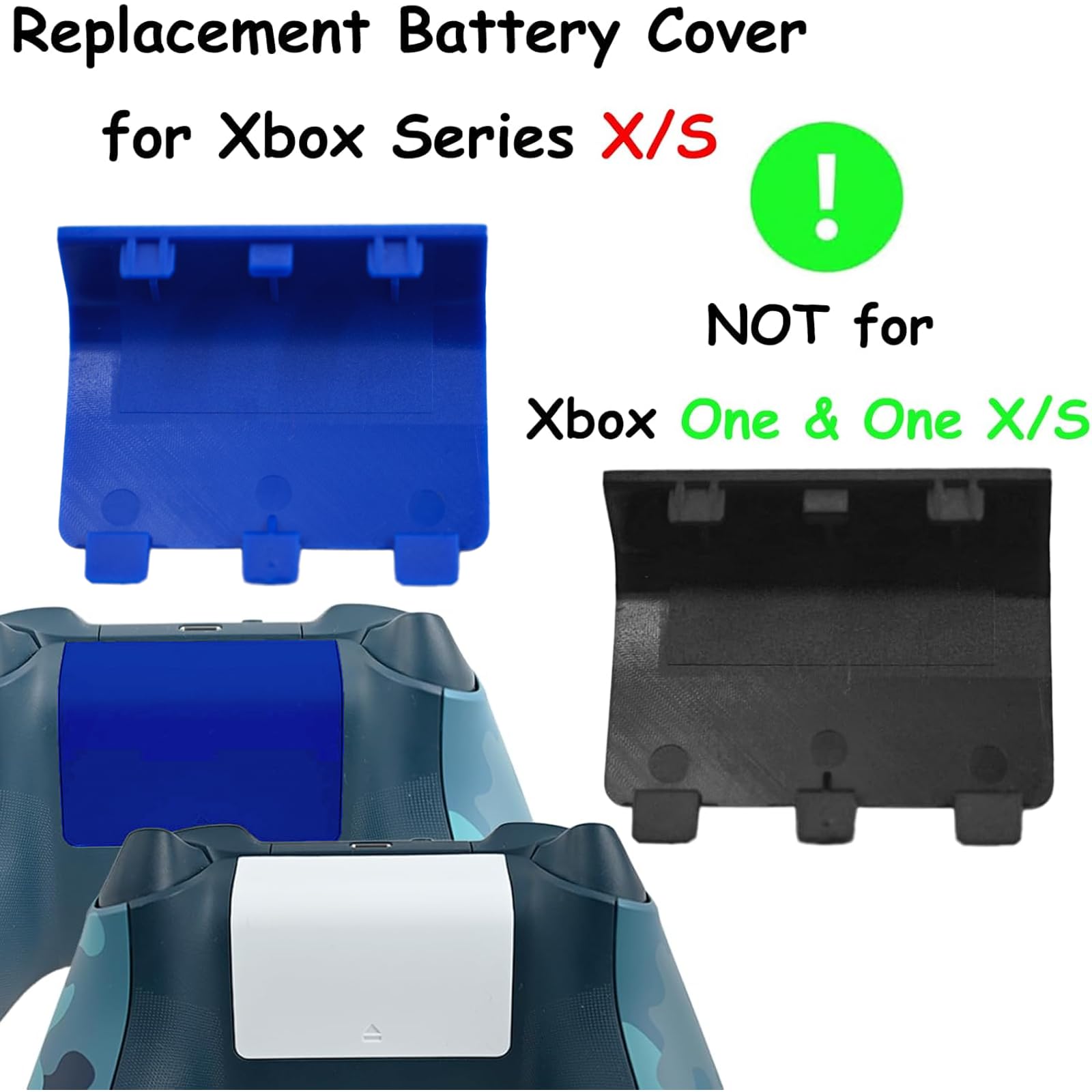 Snapklik.com : 4 Pack Battery Cover For Xbox Series X/S Controller ...