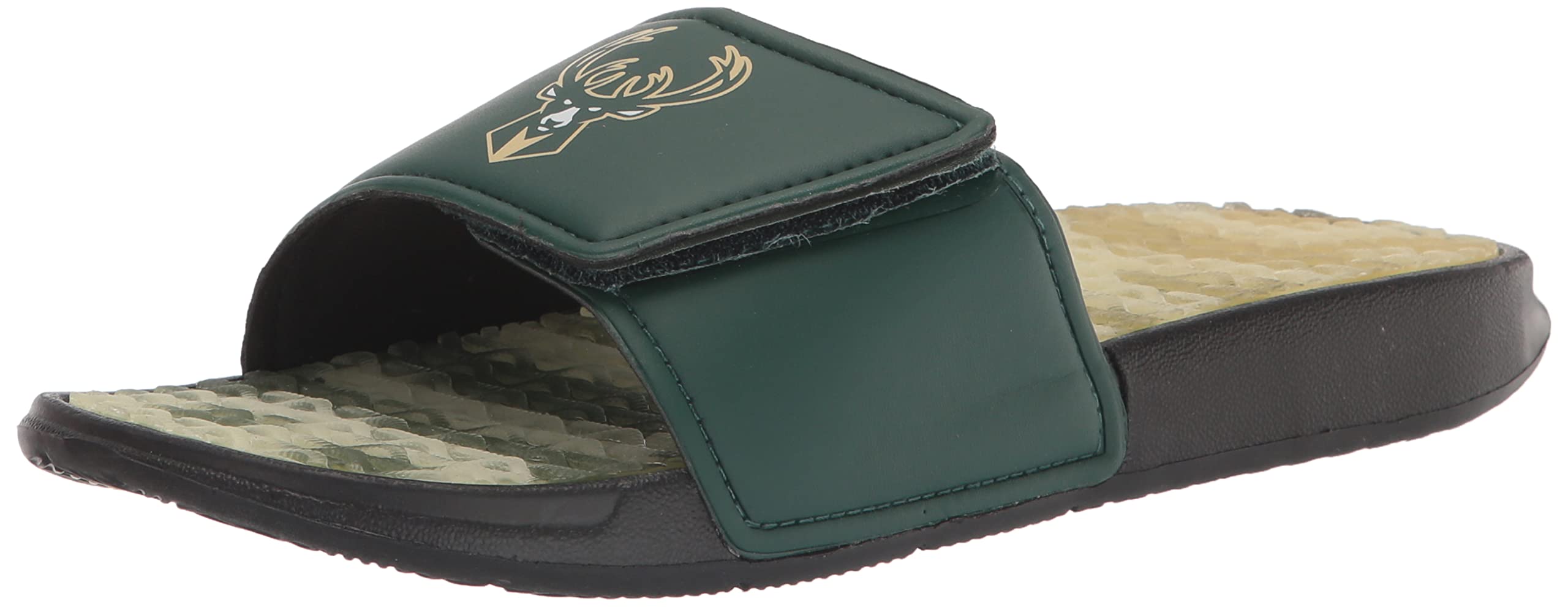 FOCO Mens NBA Team Sport Shower Gel Slide Flip Flop Sandals Milwaukee ...