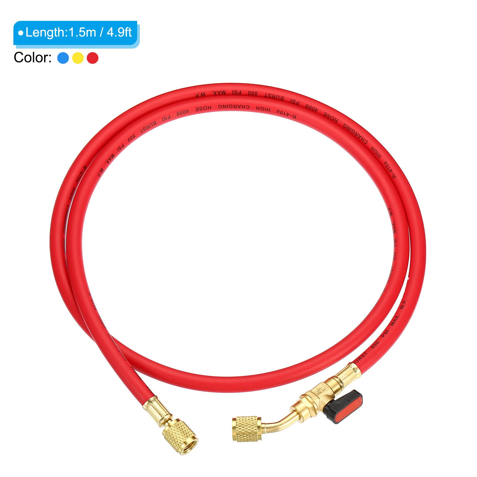 Charging Hose HCPRO DUAL FORCE 3/8" HVAC Charging & Evacuation Hose ...
