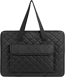 Amazon.com: JJRING 18x24 Quilting Portfolio Bag, Lightweight Black Art ...