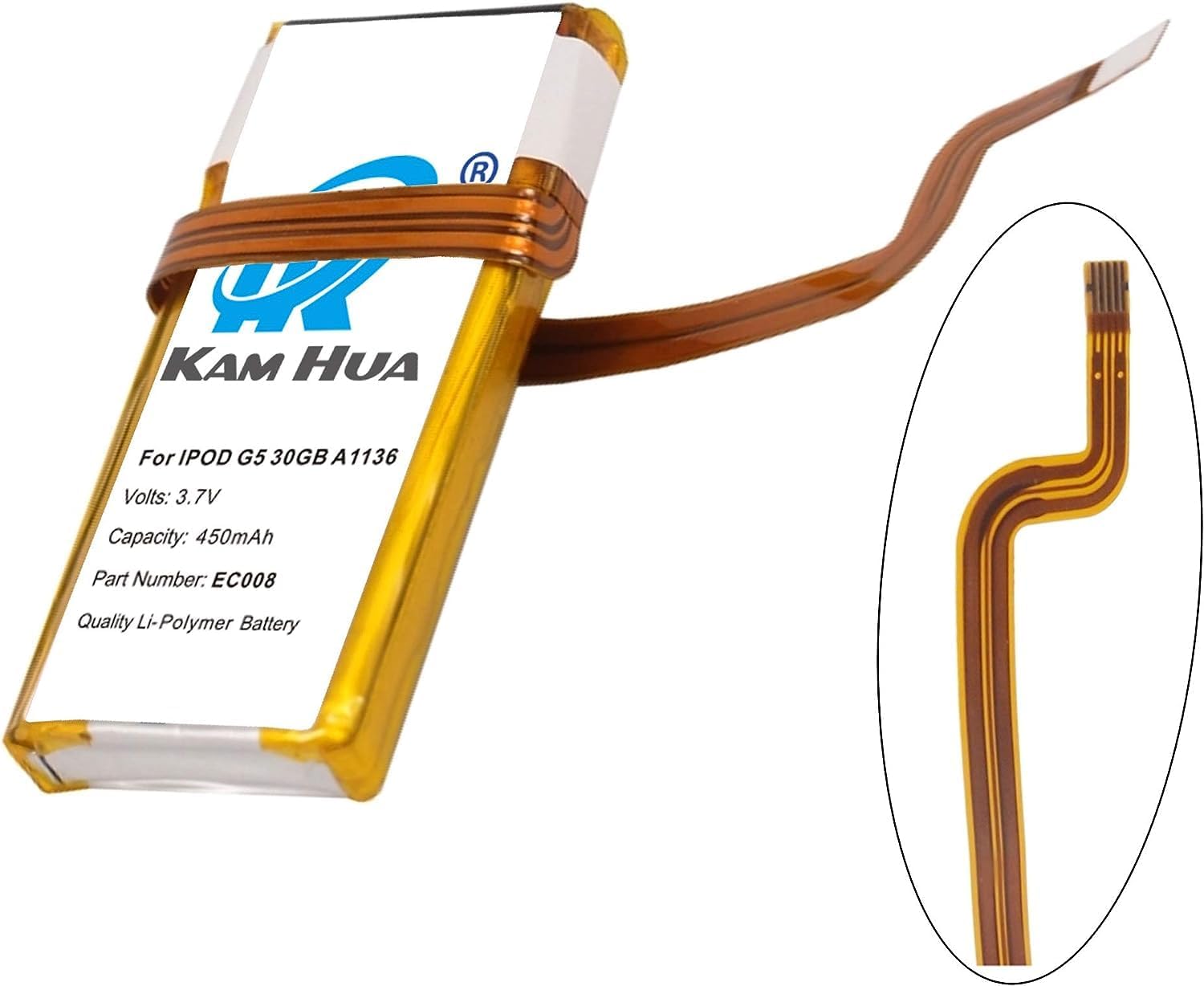 Amazon.com: iFixit Battery Compatible with iPod Video 30 GB - Repair ...