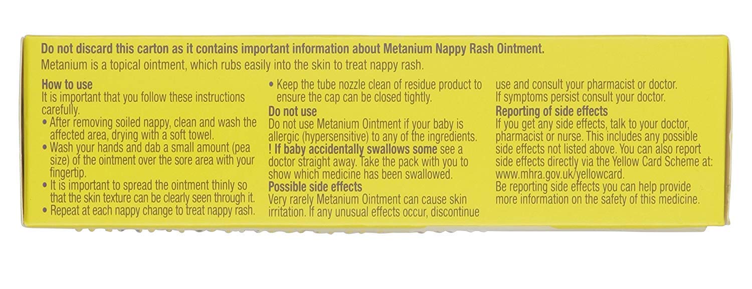 Metanium Ointment Tattoos Metanium Nappy Rash Ointment 30g Pack Of