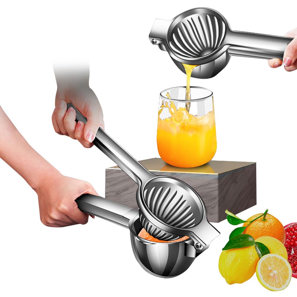 Amazon.com: Lemon Squeezer Stainless Steel Heavy Duty Manual Juicers ...