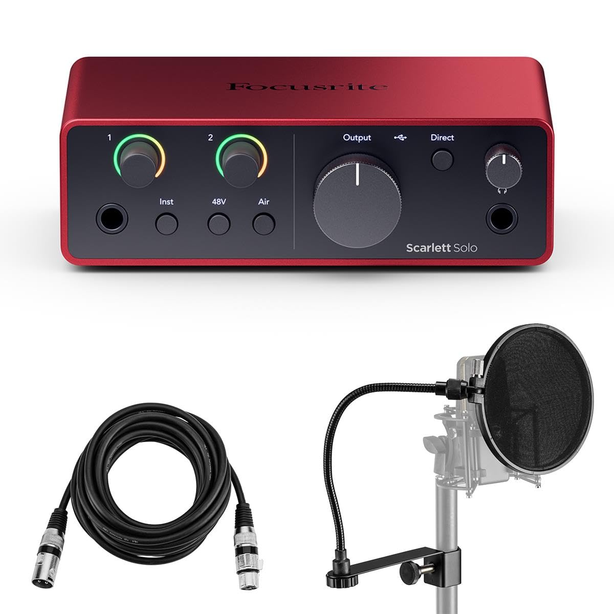 Amazon.com: Scarlett Solo 4th Gen USB Audio Interface with Software ...