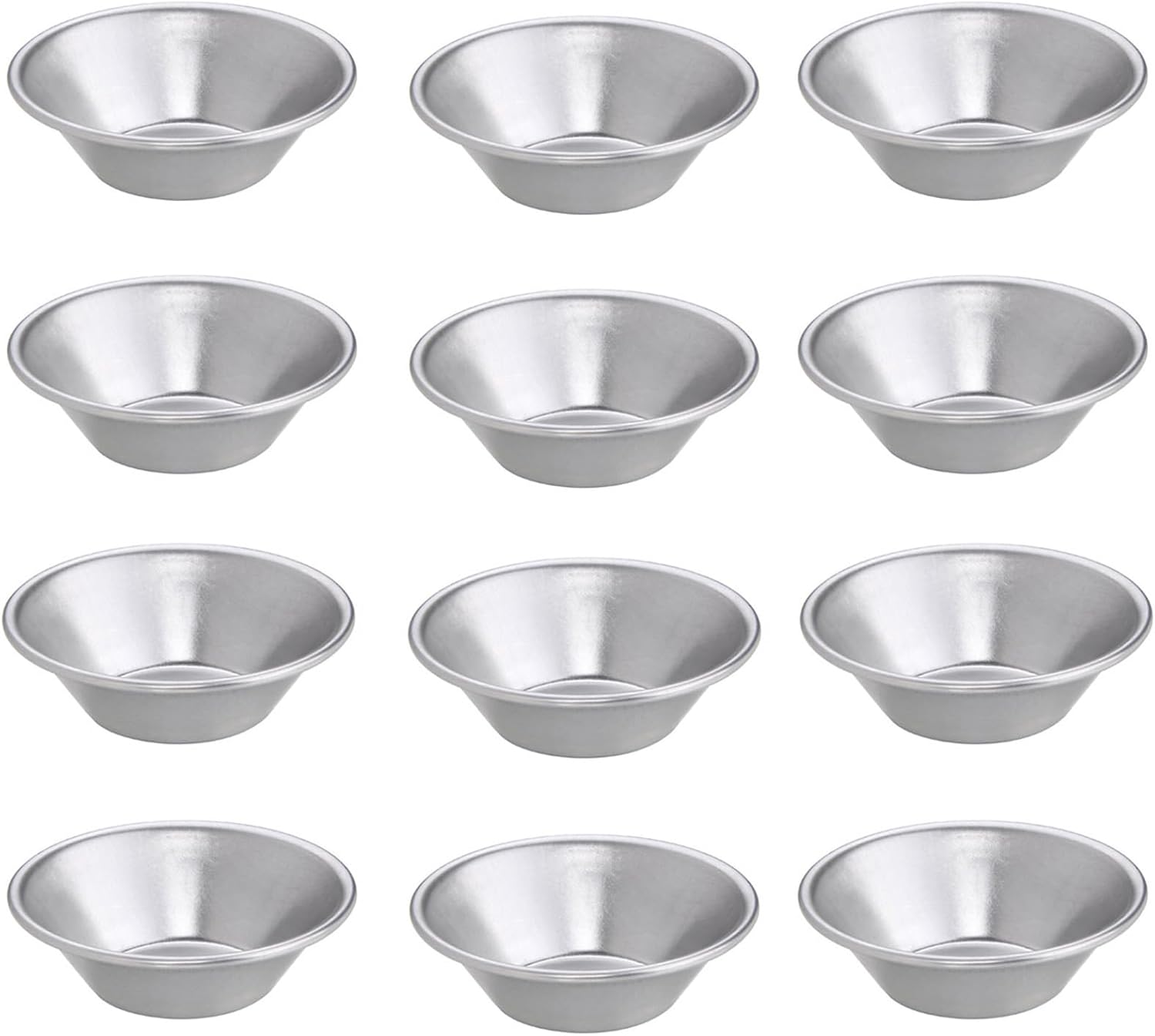 Yorkshire Pudding Tray,Mini Muffin Tray,12 Pcs Aluminium Egg Tart Mould ...