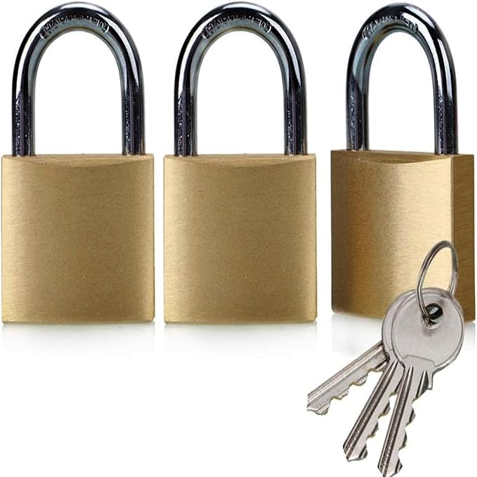 Padlocks Keyed Alike of 3 Key 1-9/16"(40mm) Wide Body 3-inch Long ...