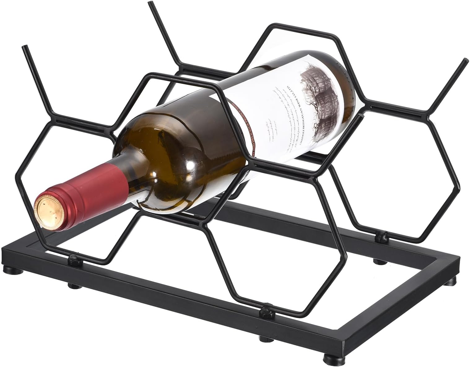 Amazon.com: uxcell Countertop Wine Rack, Tabletop Wine Bottle Holder ...