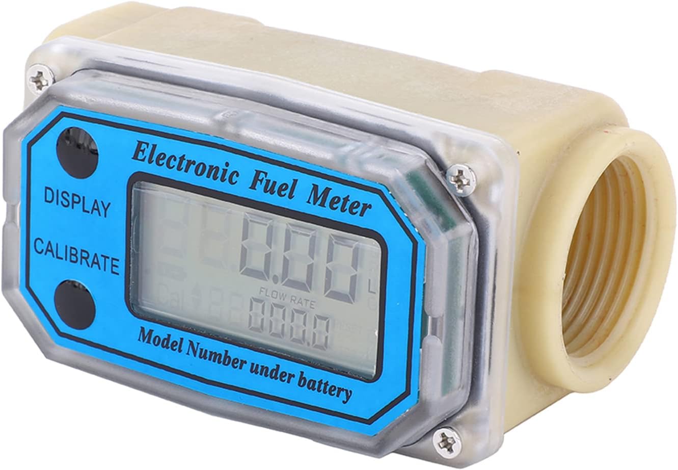 NDNCZDHC Turbine Flow Meter, 1" BSPT Mini Digital Turbine Flowmeter ...