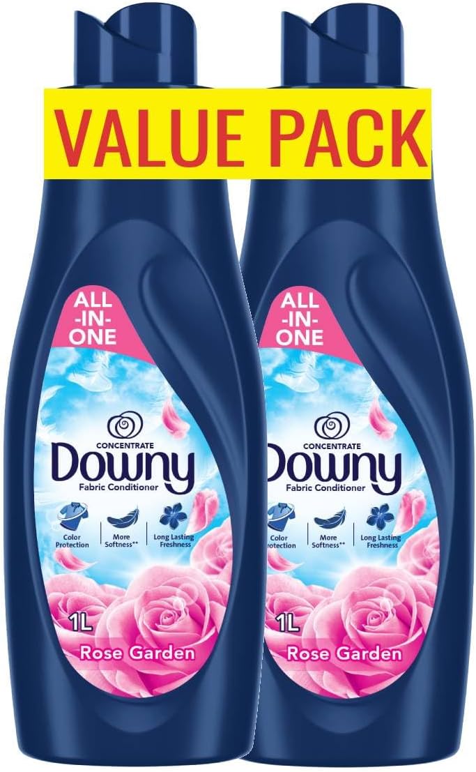 Downy Rose Garden Concentrate Fabric Conditioner Value Pack, 2 x 1 ...