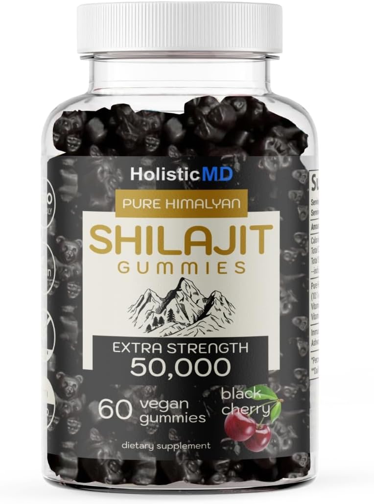 Amazon.com: Shilajit Pure Himalayan Organic Gummies - Extra Strenght ...