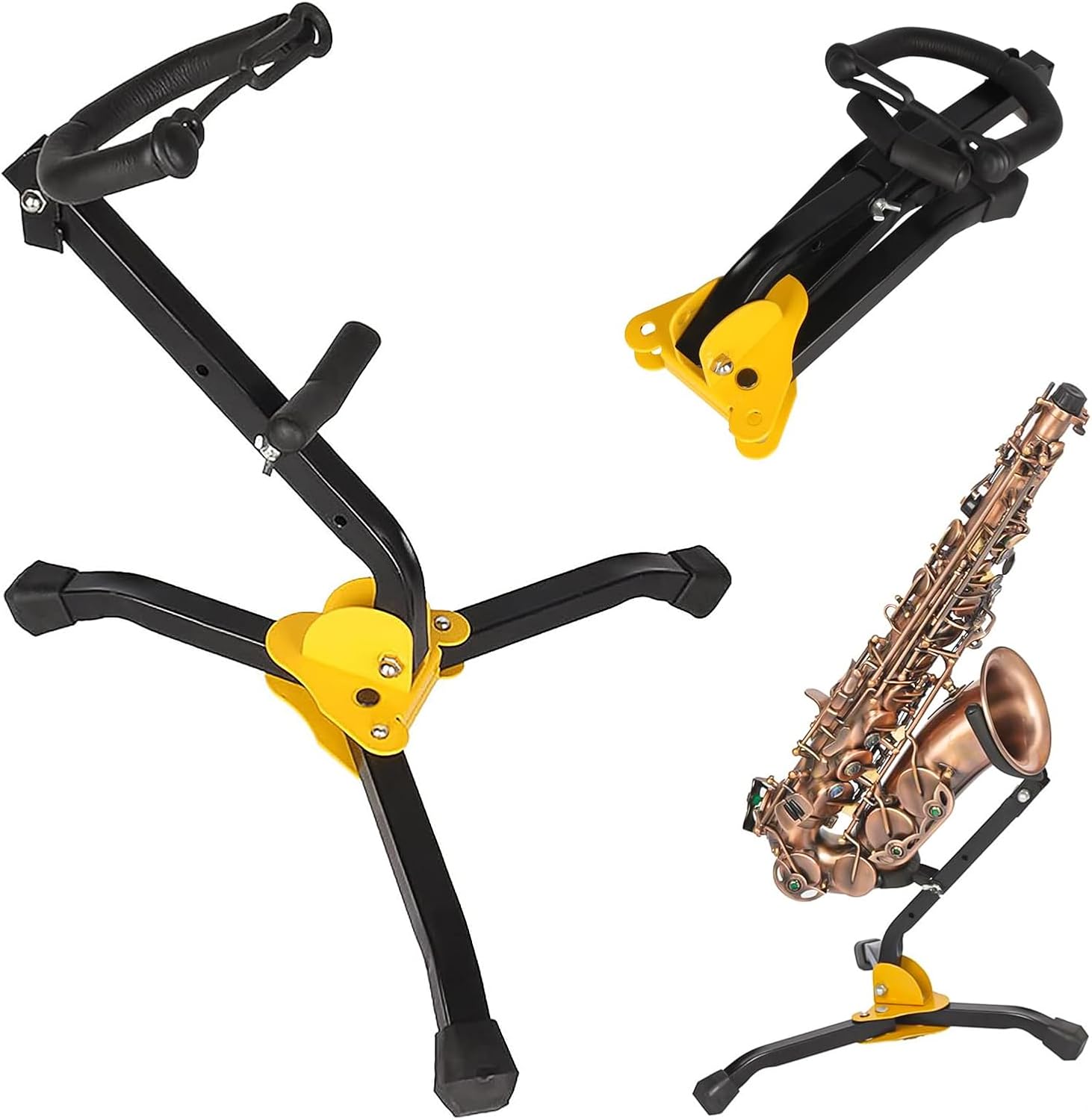 Amazon.com - GOGHOST Saxophone Stand, Portable Folding Metal Alto/Tenor ...
