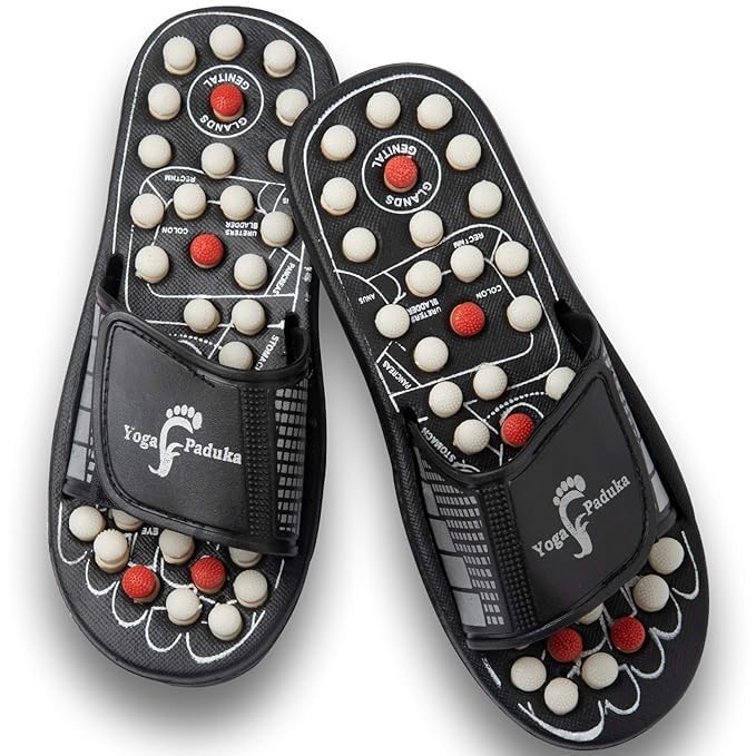 Sakar Spring Acupressure and Magnetic Therapy Accu Paduka Slippers for ...