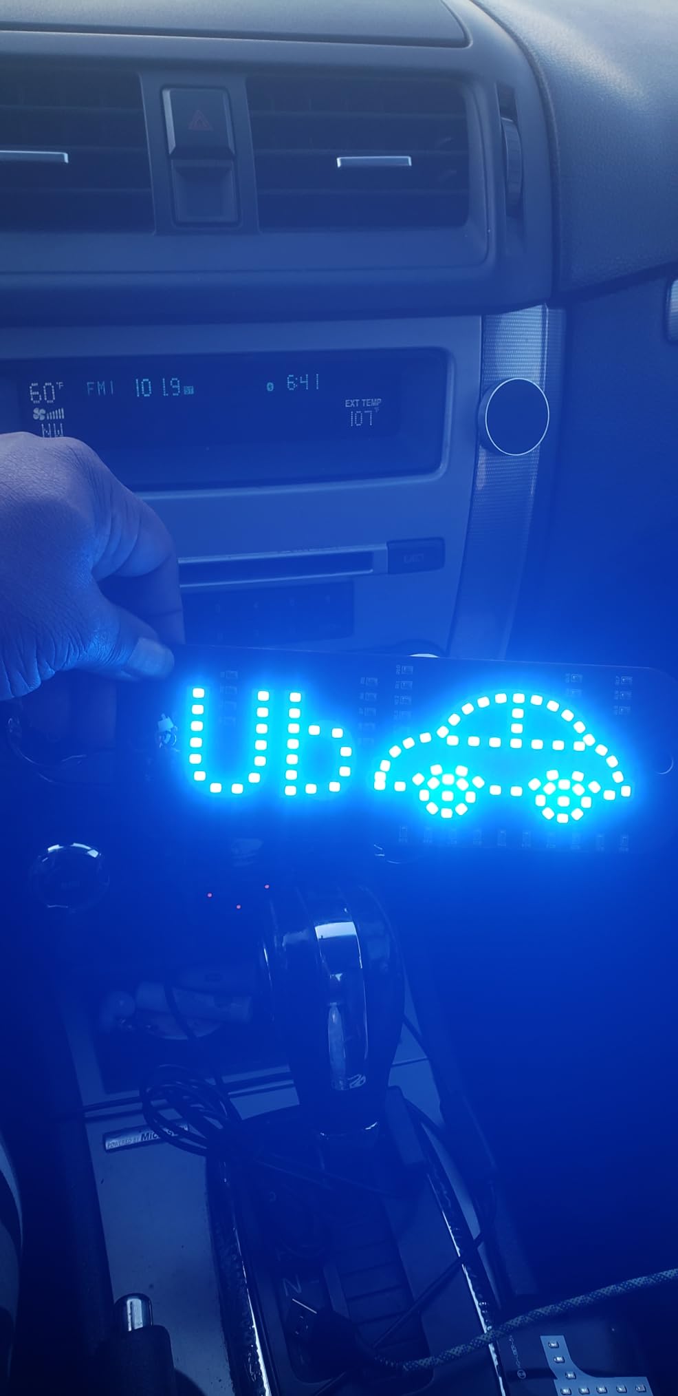 Amazon.com: Led Sign for Cars, Taxi LED Sign Ride Share Light Sign Ice ...