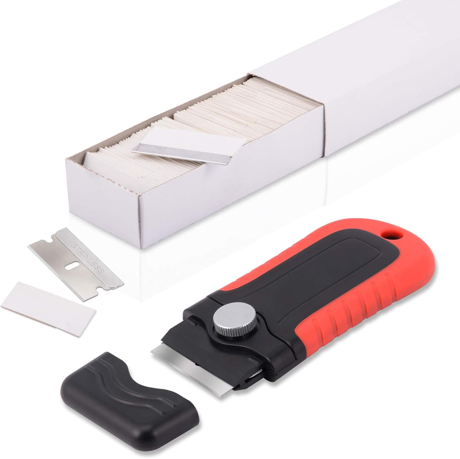 Amazon.com: GOMAKE Locking Plastic Razor Blade Scraper with Blade ...