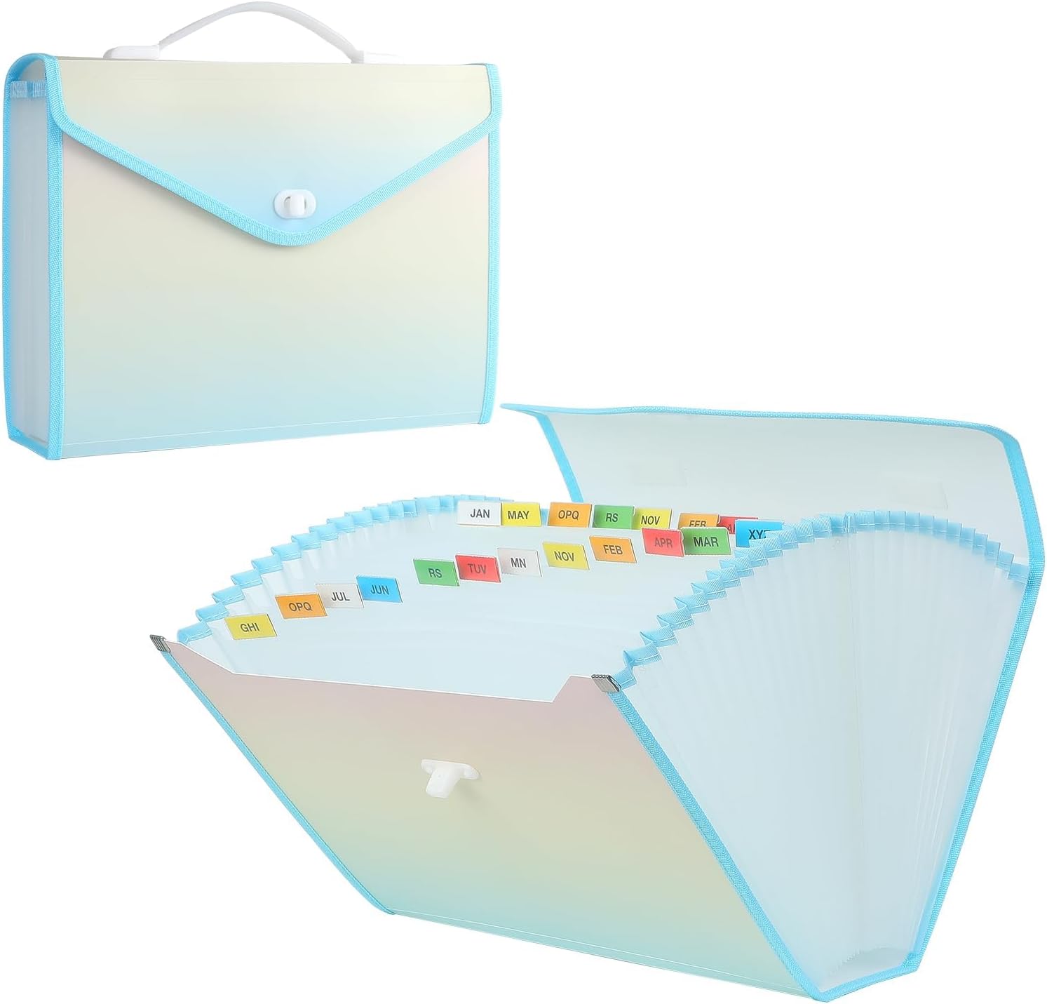 Amazon.com : Expanding File Folder with Handle,26 Pockets Accordion ...