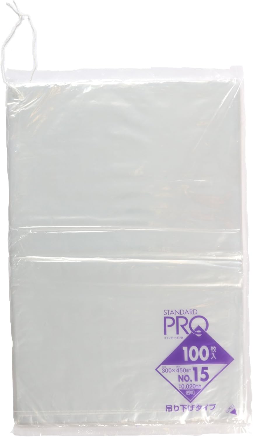 Amazon.com: Japan Sani Pack LT35 Trash Bags, Poly-Bags, Transparent ...