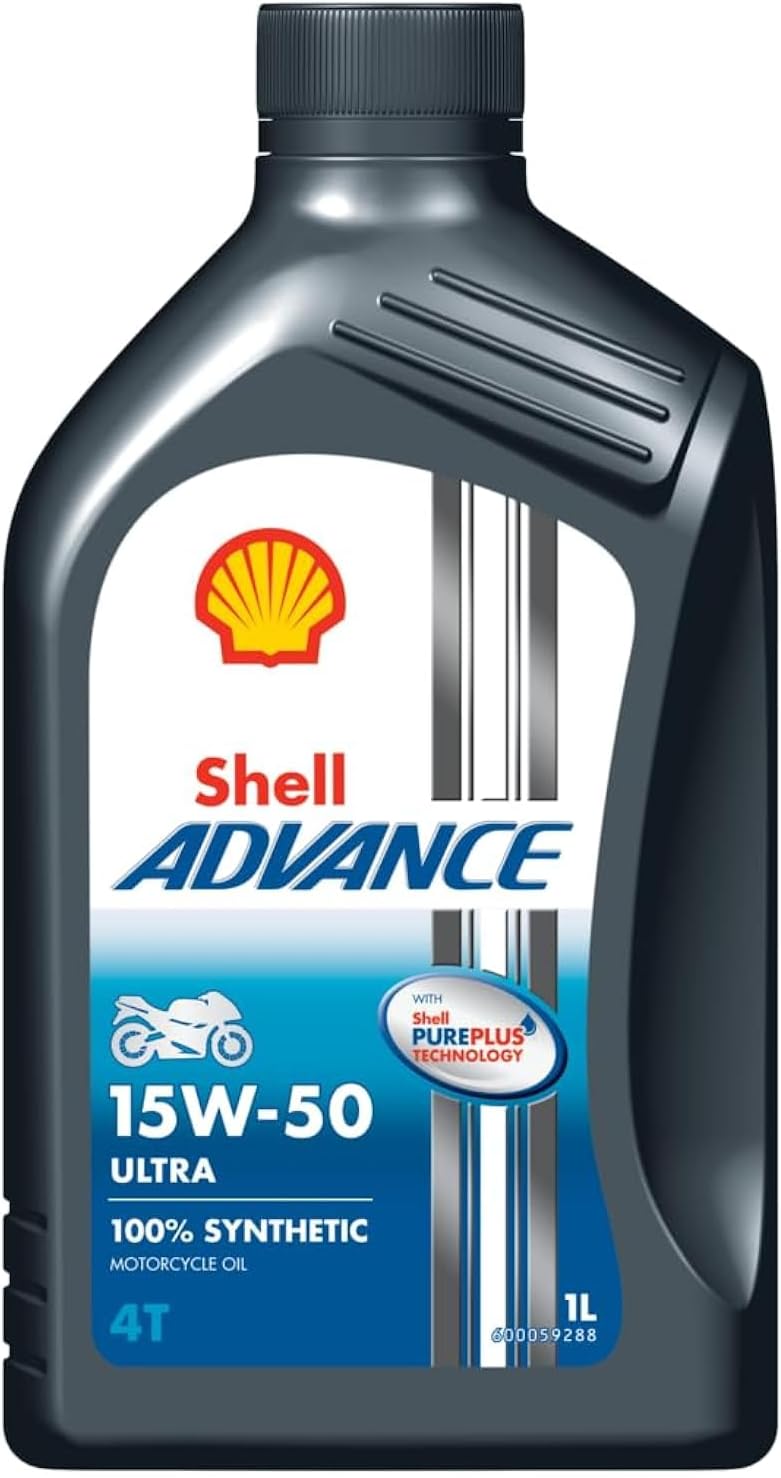Shell Advance 15W-50 API SM Motorcycle Engine Oil (1 litre, Pack of 1 ...