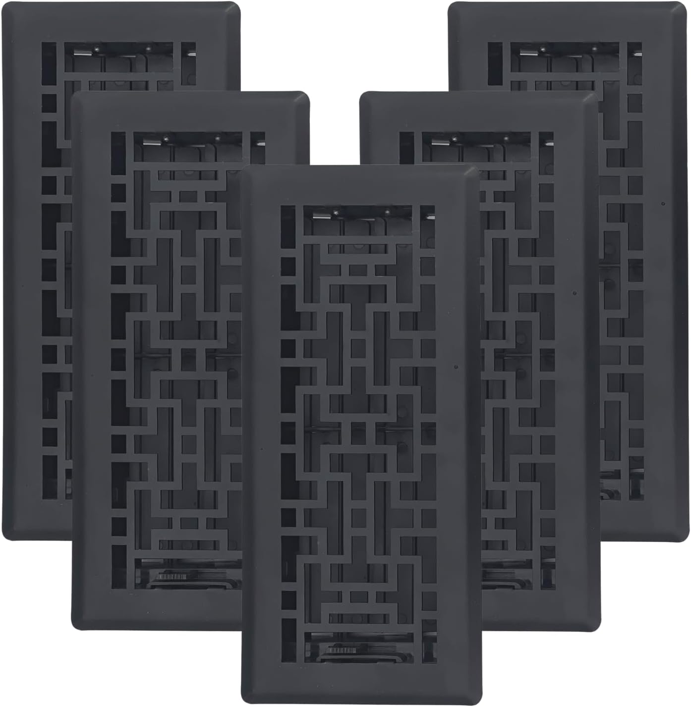 Decor Grates LAJH410-BLK Low Profile Grates, 4X10, Oriental, Textured ...