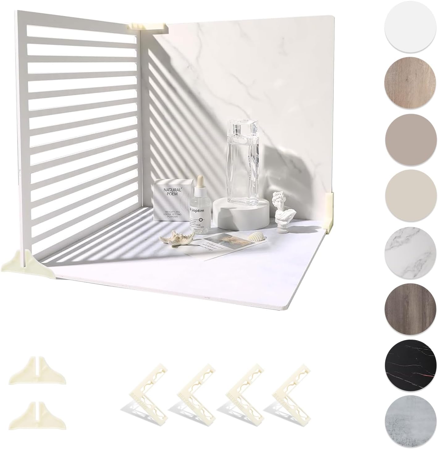 Amazon.com : EOAJAFOU 4PCS Double Sided Backdrop Boards, 16x16 inch ...