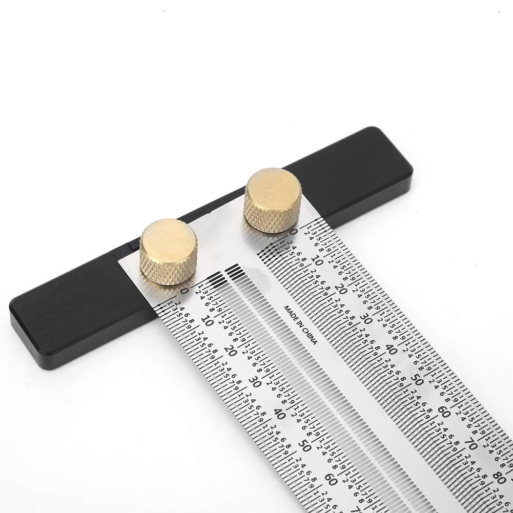 Stainless Steel T Type Hole Ruler Scribing Gauge Woodworking Marking ...