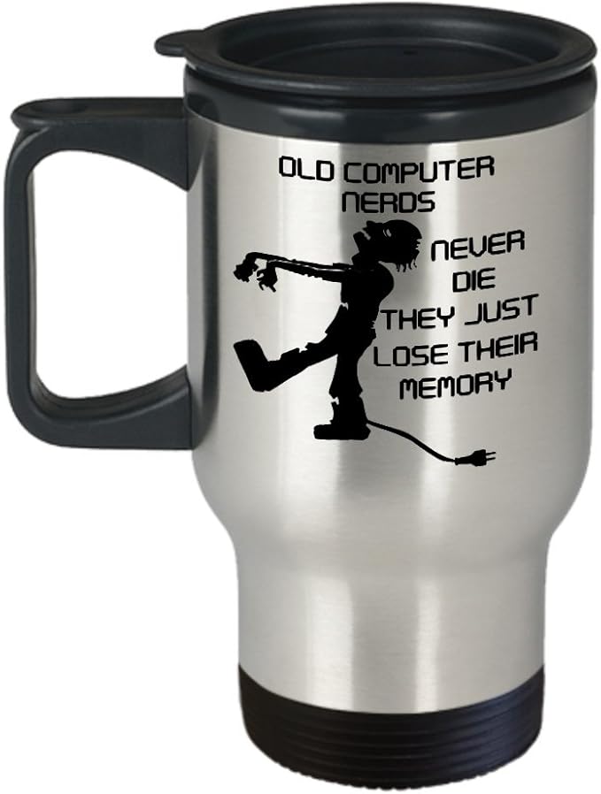 Amazon.com: Old Computer Nerds Never Die They Just Lose Their Memory 14 ...