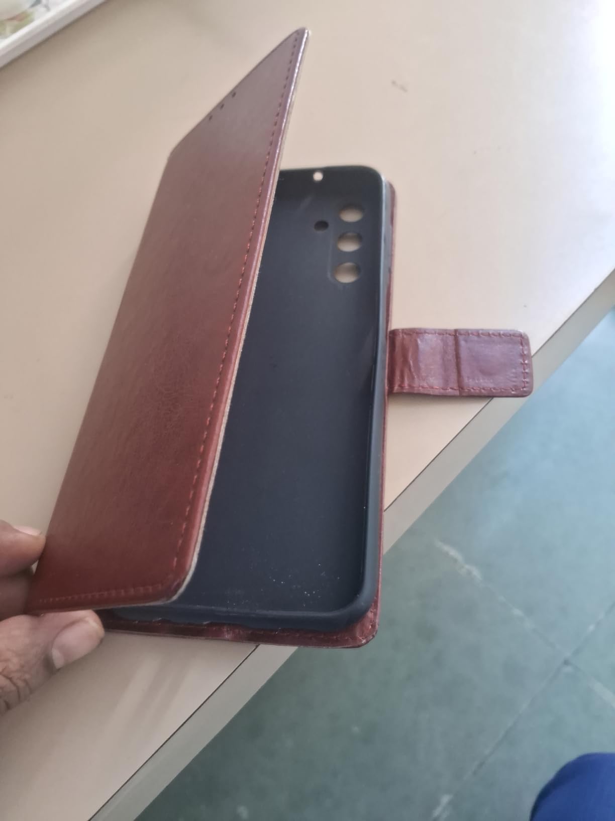 Amazon Brand - Solimo Faux Leather Samsung Galaxy M14 5G Flip Cover ...