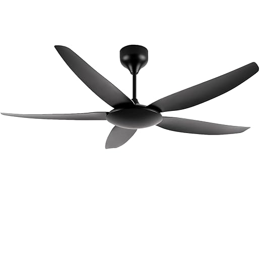 Buy Hans Lighting Breeza Contrast Ceiling fan with 5 Curved blades-56 ...